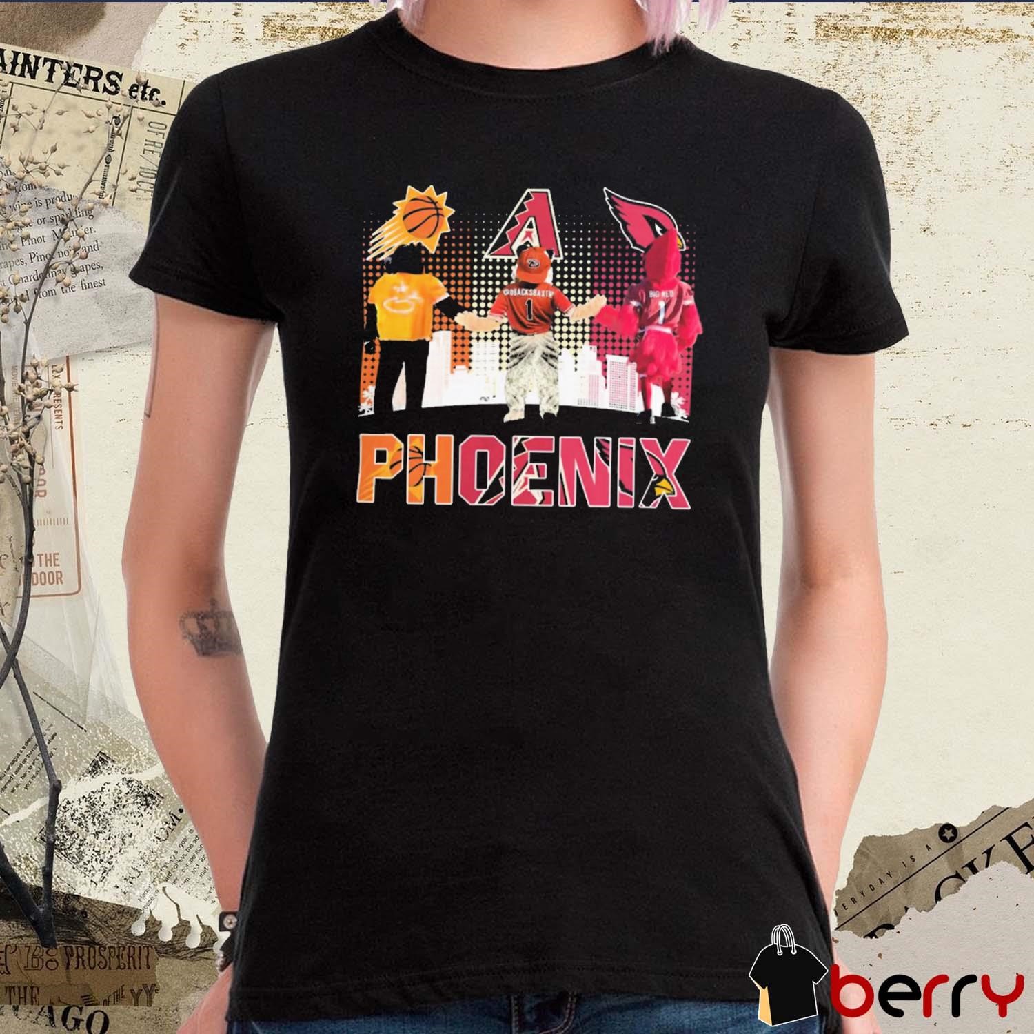 Phoenix Sports Teams Mascots 2023 t-shirt, hoodie, sweater, long sleeve ...