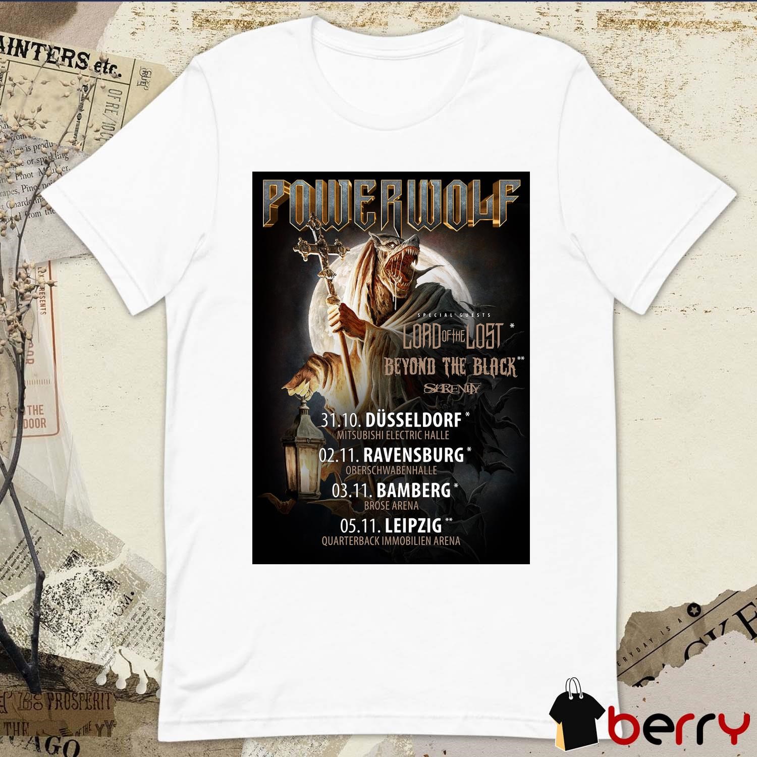 Poster Powerwolf Tour 2023 Load Of The Lost And Beyond The Black t ...
