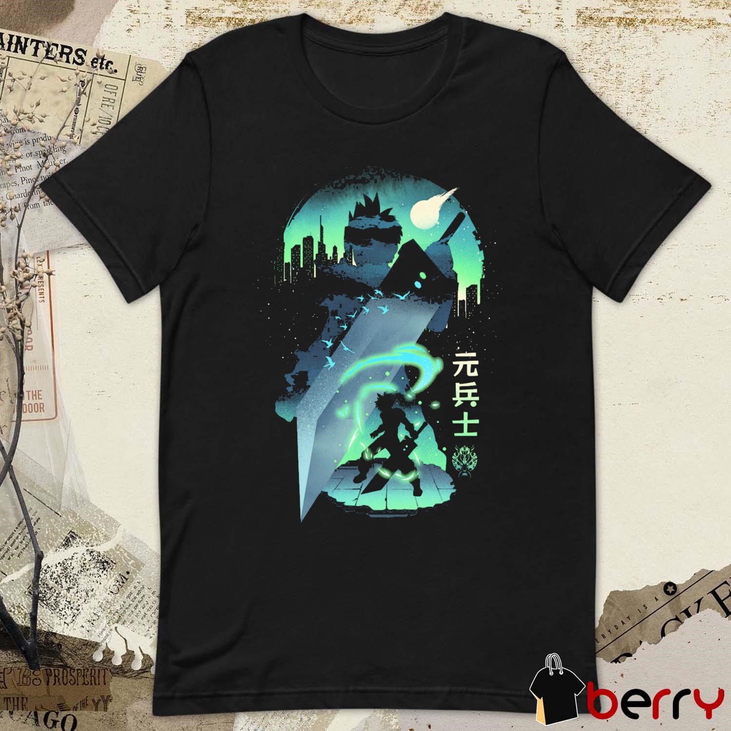 Ex-Soldier Landscape Cloud Strife from Final Fantasy t-shirt, hoodie ...