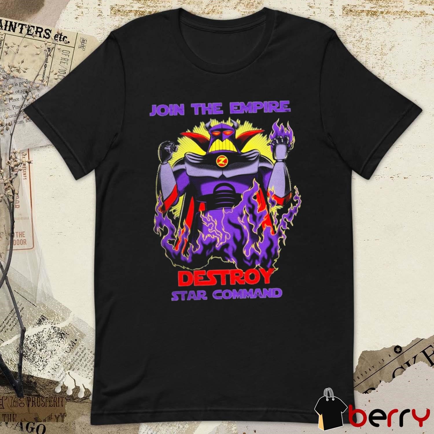 Join The Empire Destroy Star Command artwork t-shirt, hoodie, sweater ...