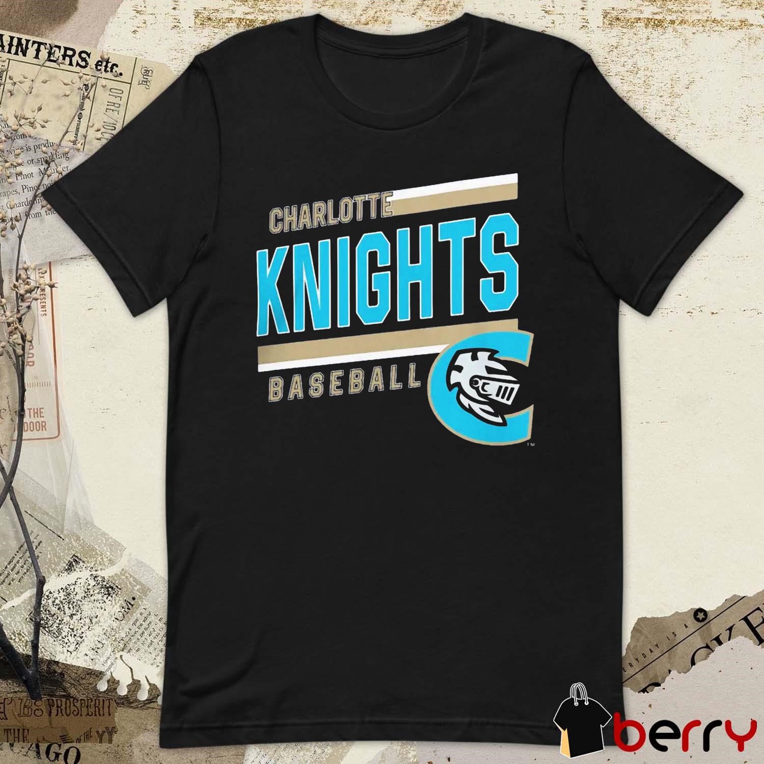 2024 Charlotte Knights Retro Brand Knight's Blue t-shirt, hoodie ...