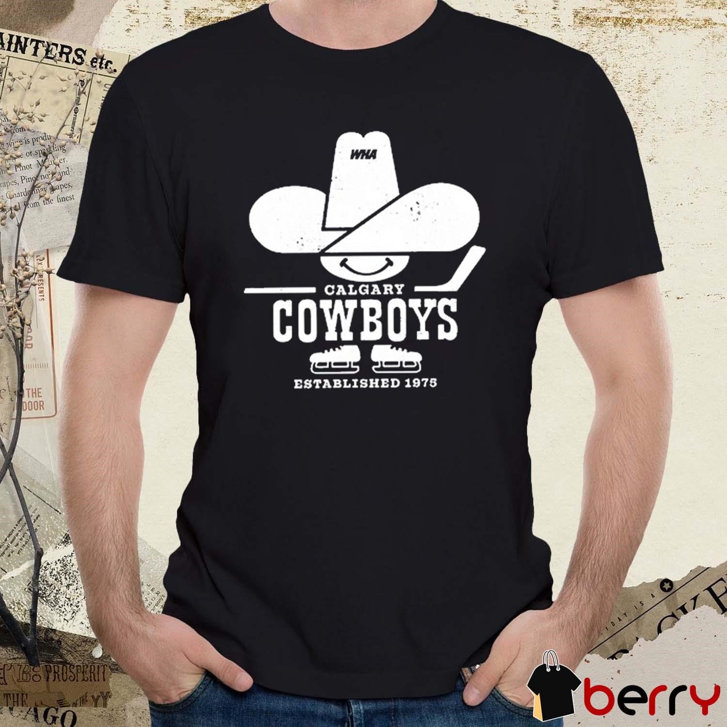 Calgary Cowboys Established 1975 t-shirt, hoodie, sweater, long sleeve ...