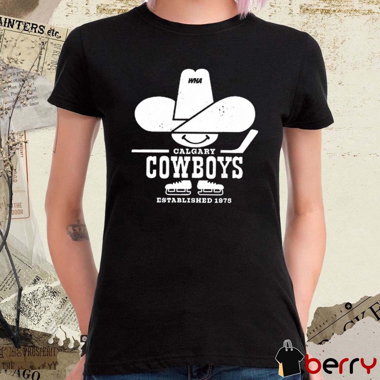 Calgary Cowboys Established 1975 t-shirt, hoodie, sweater, long sleeve ...
