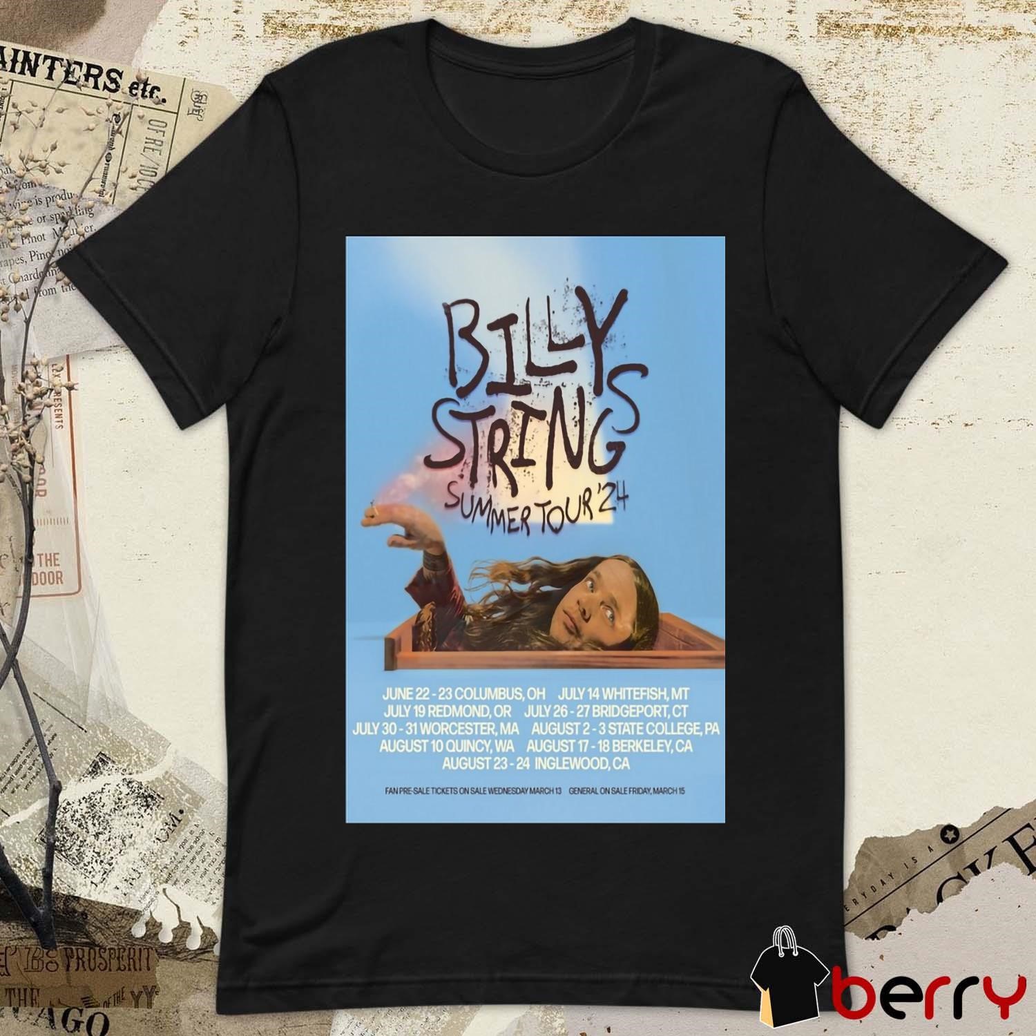 Billy Strings Summer Tour 2024 Poster t-shirt, hoodie, sweater, long ...