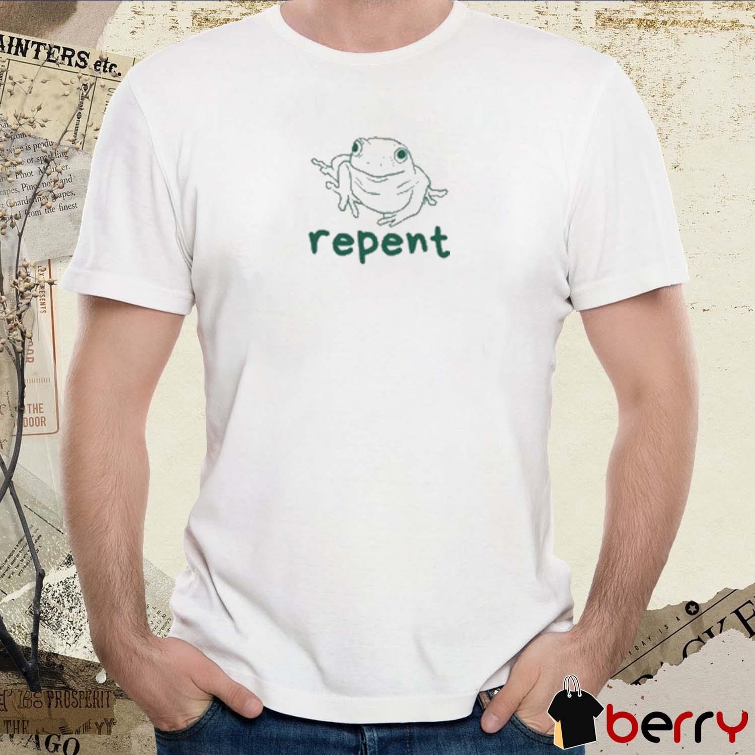 Frog Repent t-shirt, hoodie, sweater, long sleeve and tank top