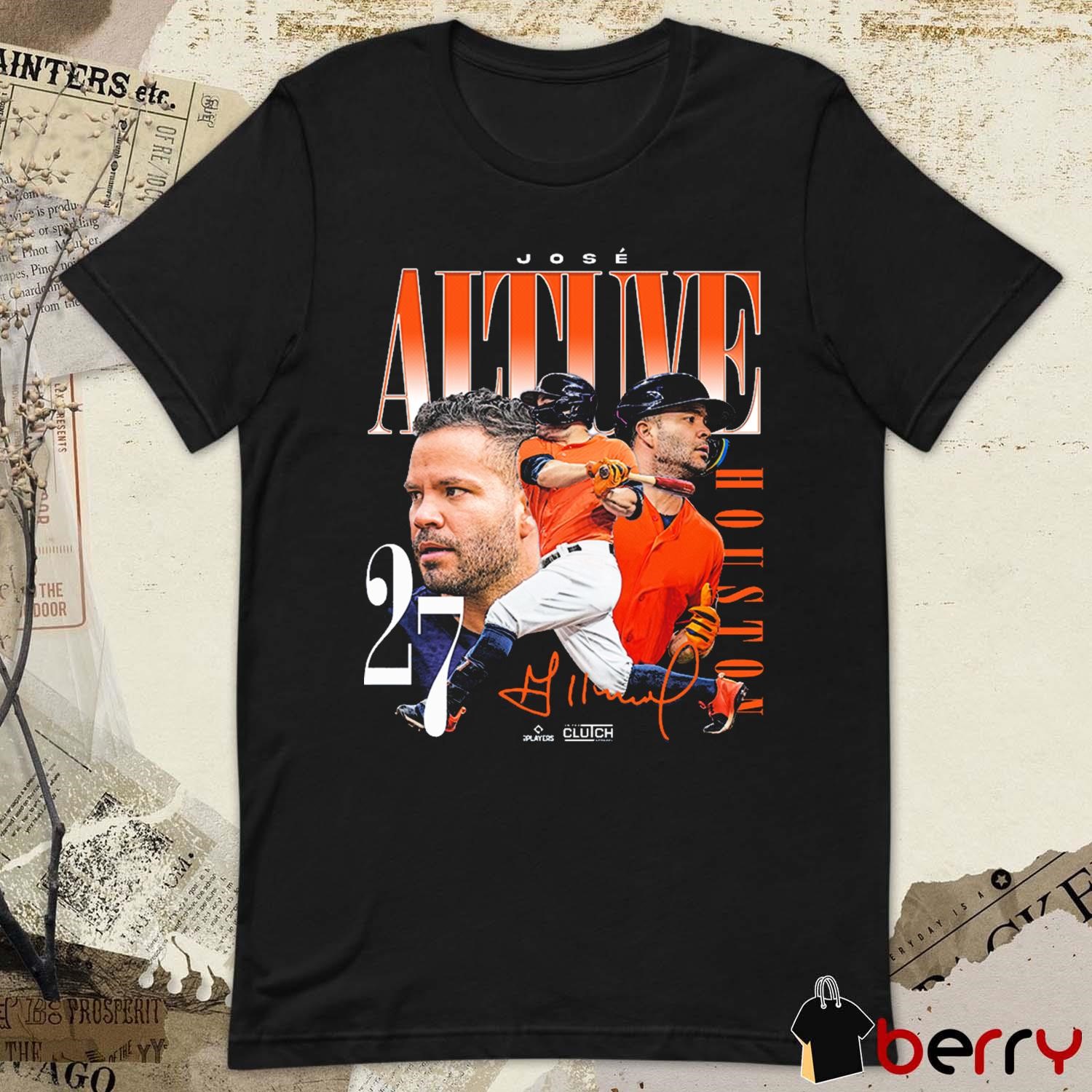 Jose Altuve Retro 90'S Stack Houston MLBPA signature t-shirt, hoodie ...