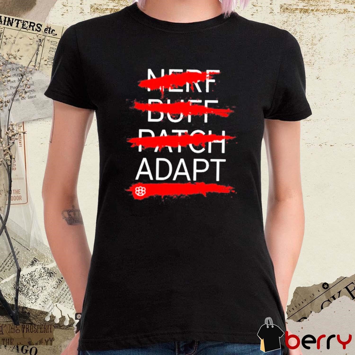 Nerf Buff Patch Adapt t-shirt, hoodie, sweater, long sleeve and tank top