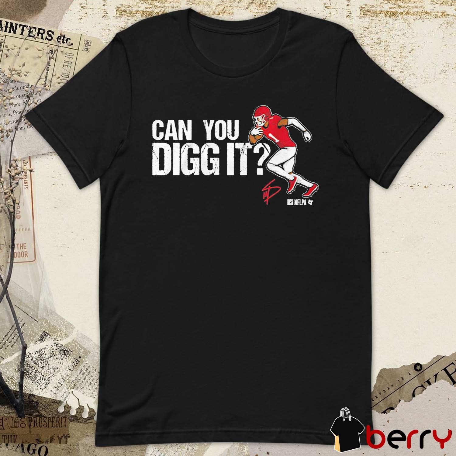 Stefon Diggs Can You Digg It Houston t-shirt, hoodie, sweater, long ...