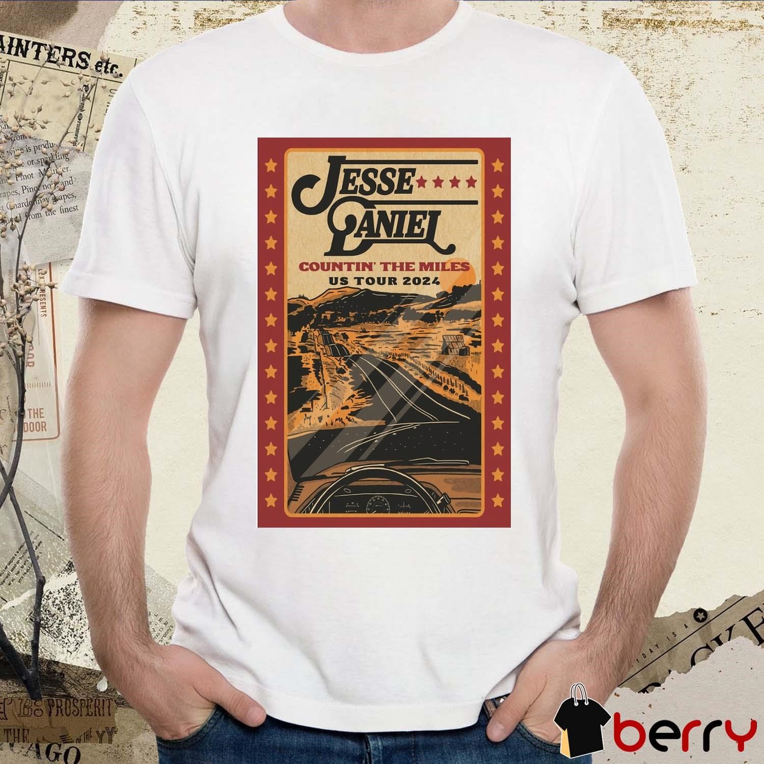 Jesse Daniel Tour US 2024 Poster t-shirt, hoodie, sweater, long sleeve ...