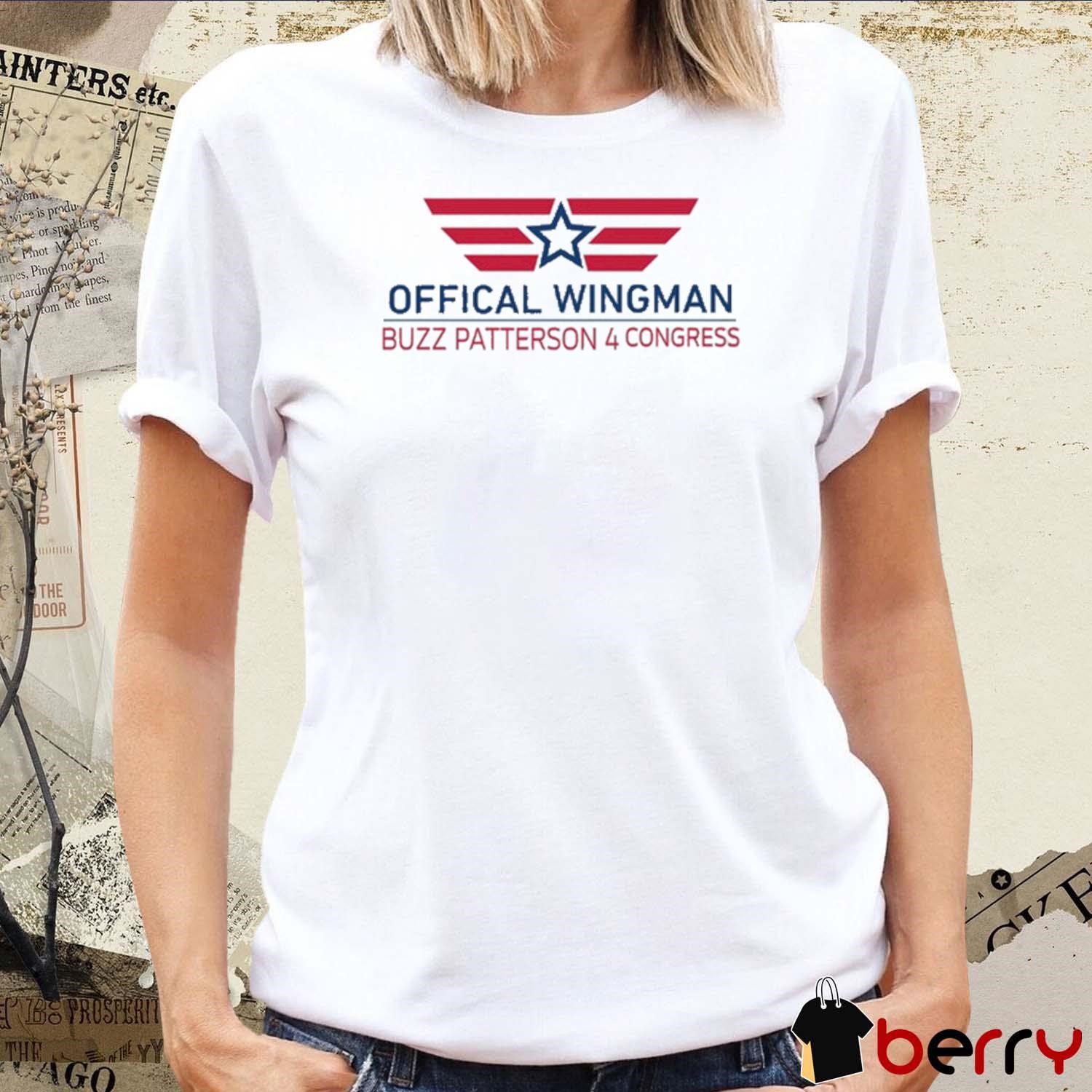Official Wingman Buzz Patterson 4 Congress t-shirt, hoodie, sweater ...