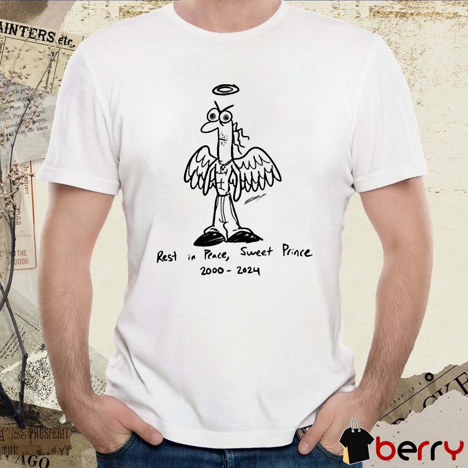 Rest In Peace Sweet Prince 2000-2024 t-shirt, hoodie, sweater, long ...