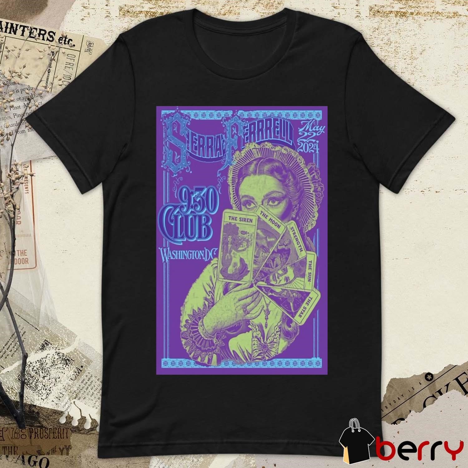 Sierra Ferrell May 22 2024 9-30 Club Washington D.C Poster t-shirt ...