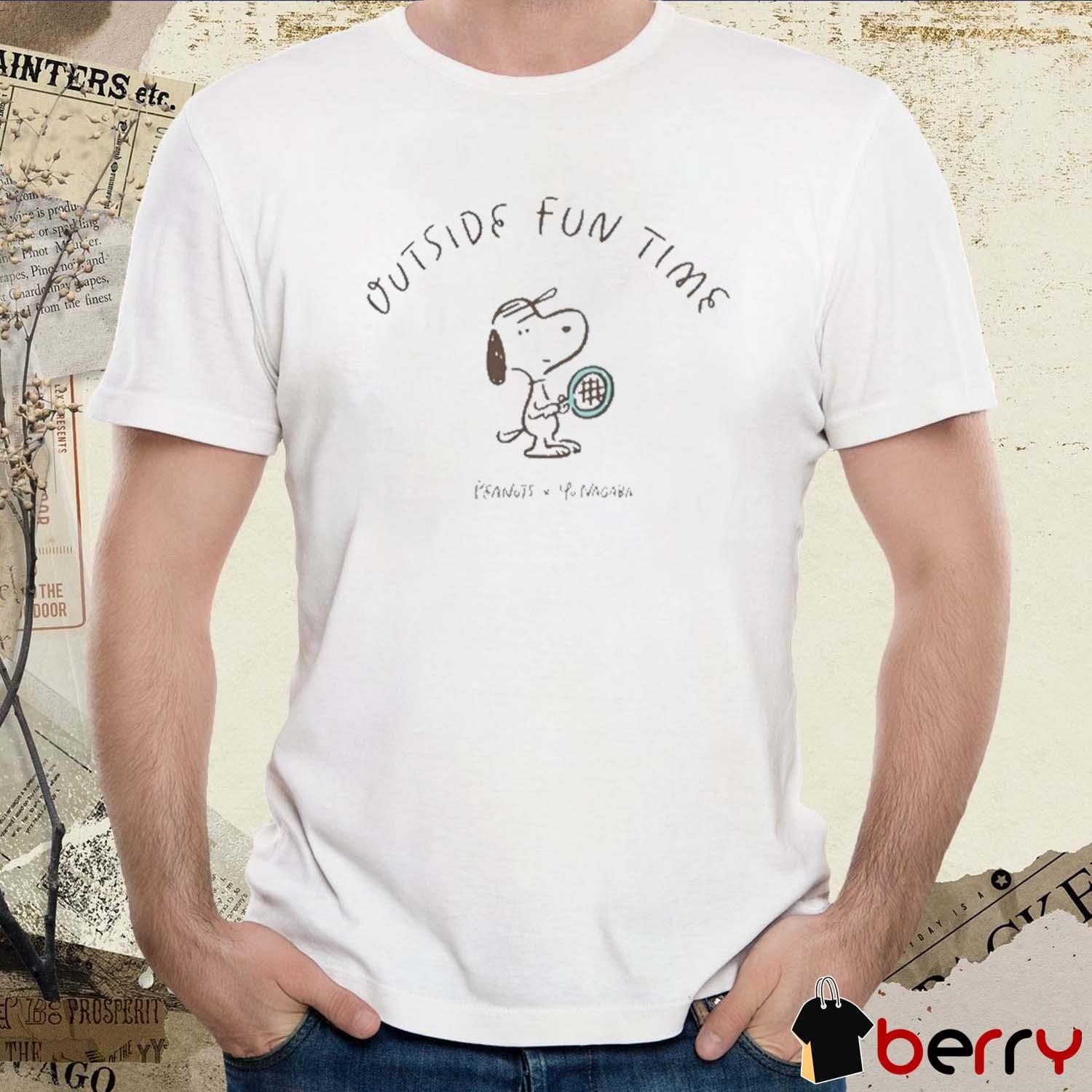Snoopy Outside Fun Time t-shirt, hoodie, sweater, long sleeve and tank top