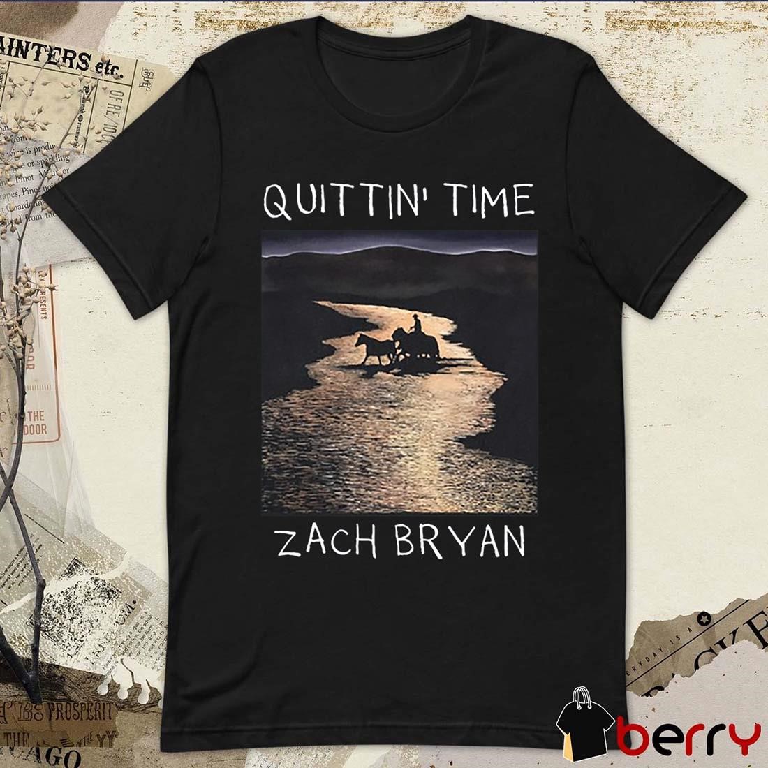 Official 2024 Zach Bryan The Quittin Time Tour t-shirt, hoodie, sweater ...