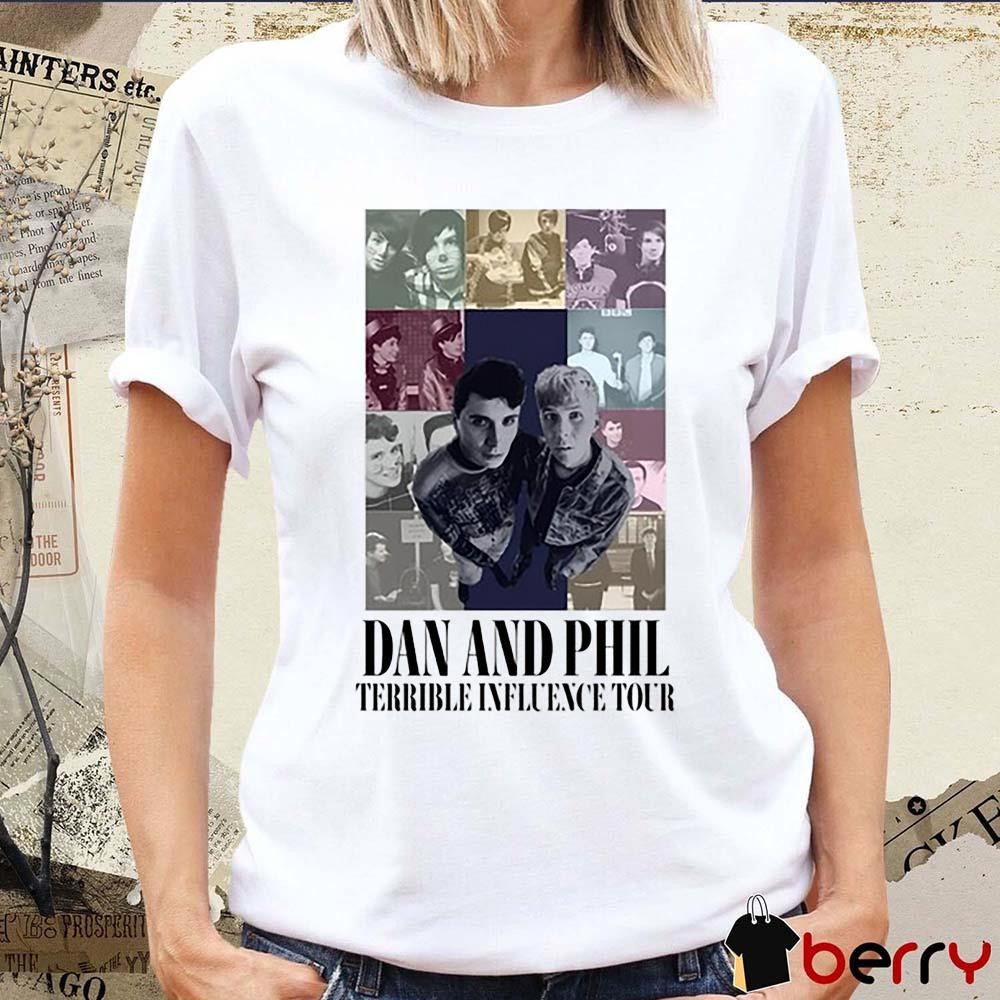 Official Dan And Phil Terrible Influence Tour Photos t-shirt, hoodie, sweater, long sleeve and ...