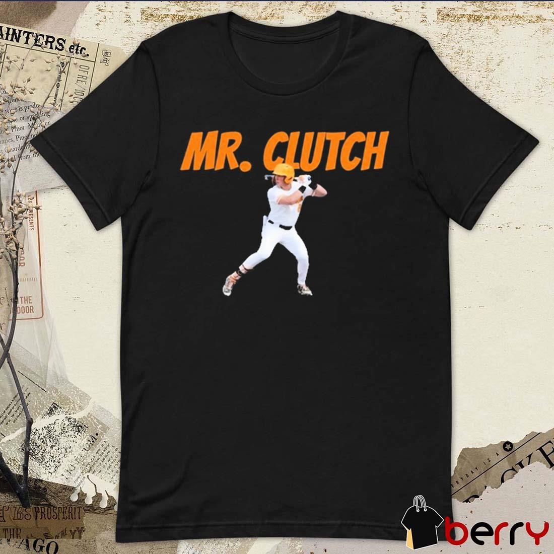 Official Dylan Dreiling Mr. Clutch Tennessee Athletics Baseball t-shirt, hoodie, sweater, long ...