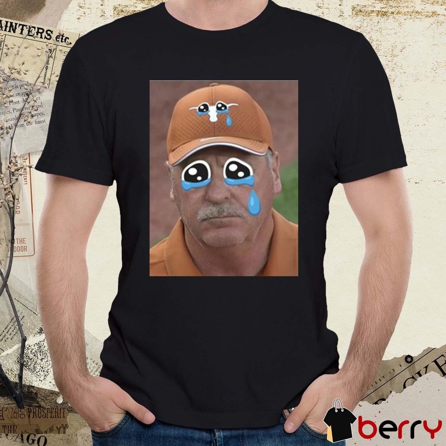 Official NCAA Texas Longhorns Coach Mike White Crying meme t-shirt ...