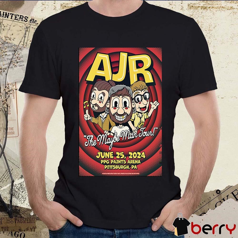 Official Poster AJR The Maybe Man Tour Pittsburgh PA June 25 2024 t ...