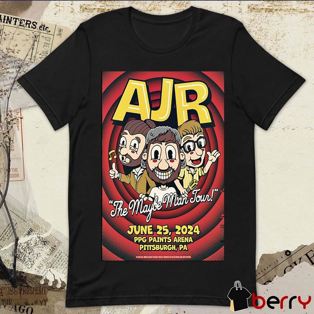 Official Poster AJR The Maybe Man Tour Pittsburgh PA June 25 2024 t ...