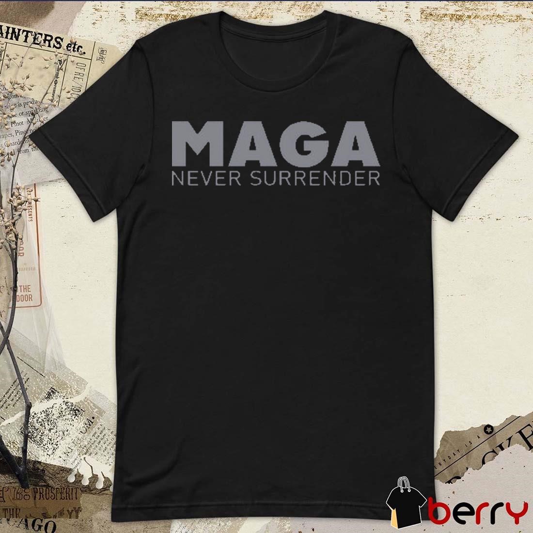 Official Ryann Mcenany Wearing Dark Maga Never Surrender t-shirt ...