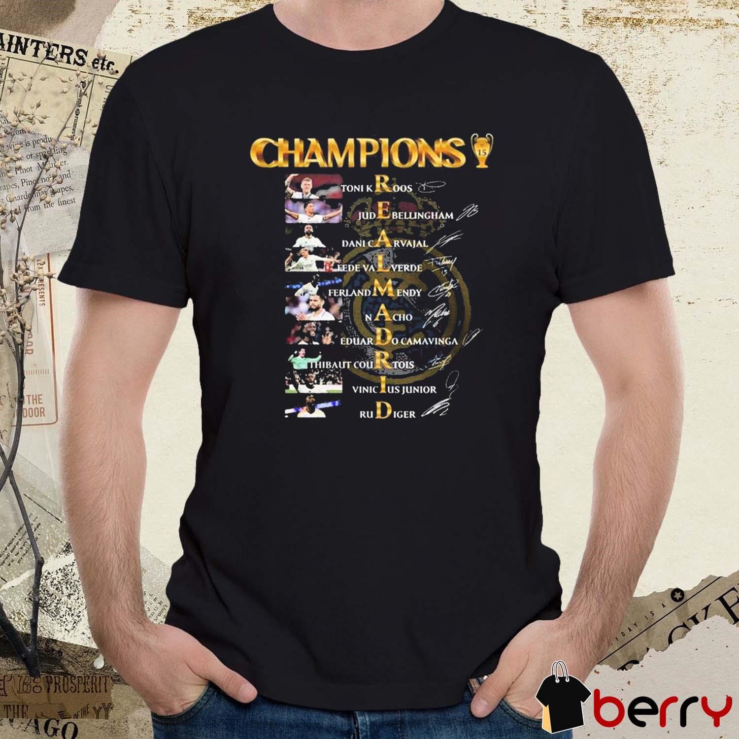 Official Toni Kroos Jude Bellingham Real Madrid 2024 Champions League ...