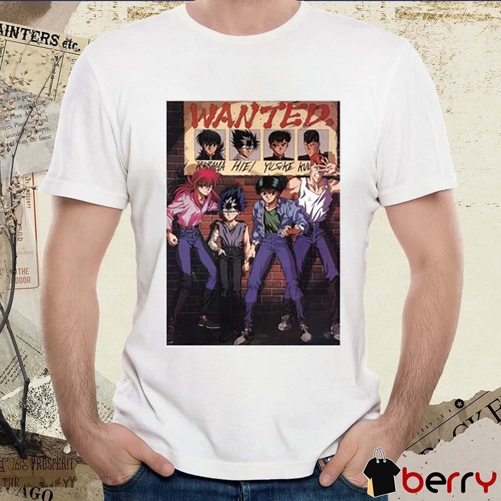 Official Wanted Kurama Hiei Yusuke Kuwabara t-shirt, hoodie, sweater ...