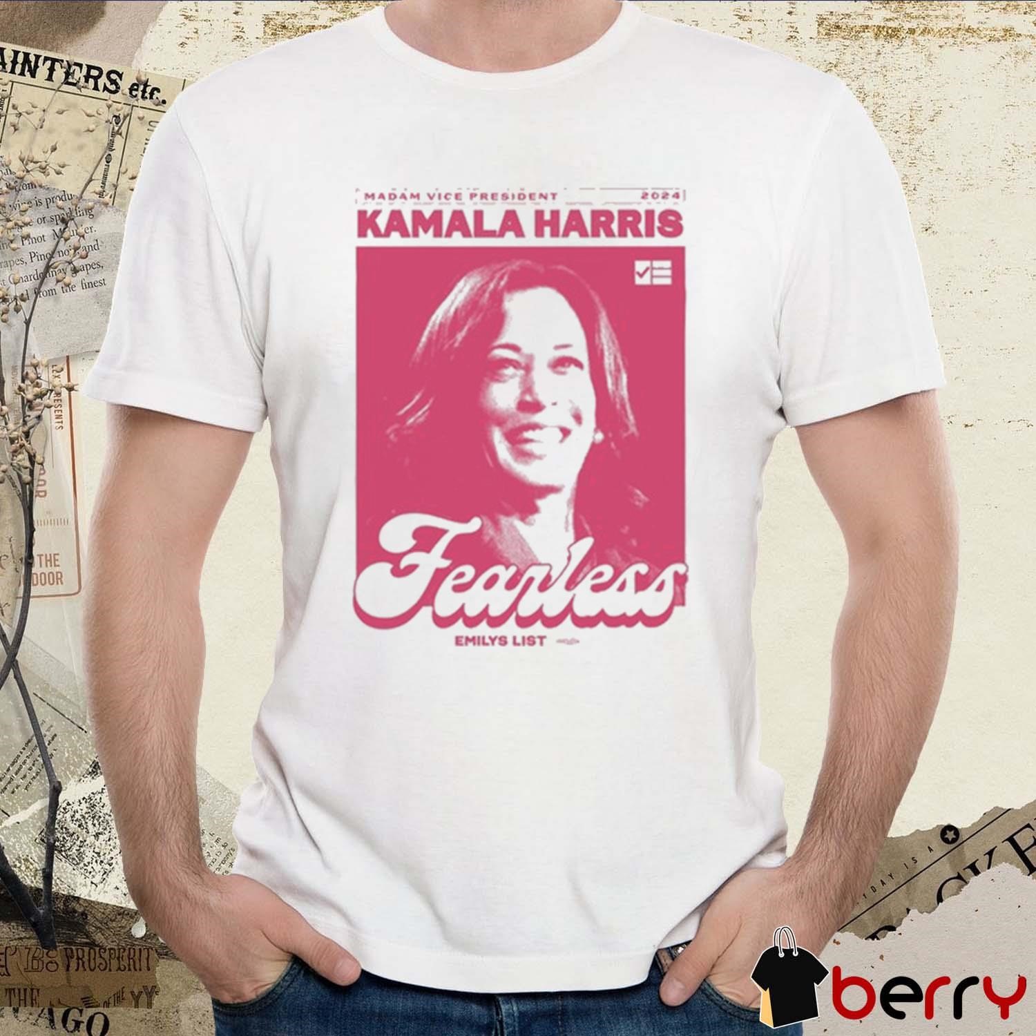 Official Madam Vice President Kamala Harris Fearless Emily's List 2024 ...