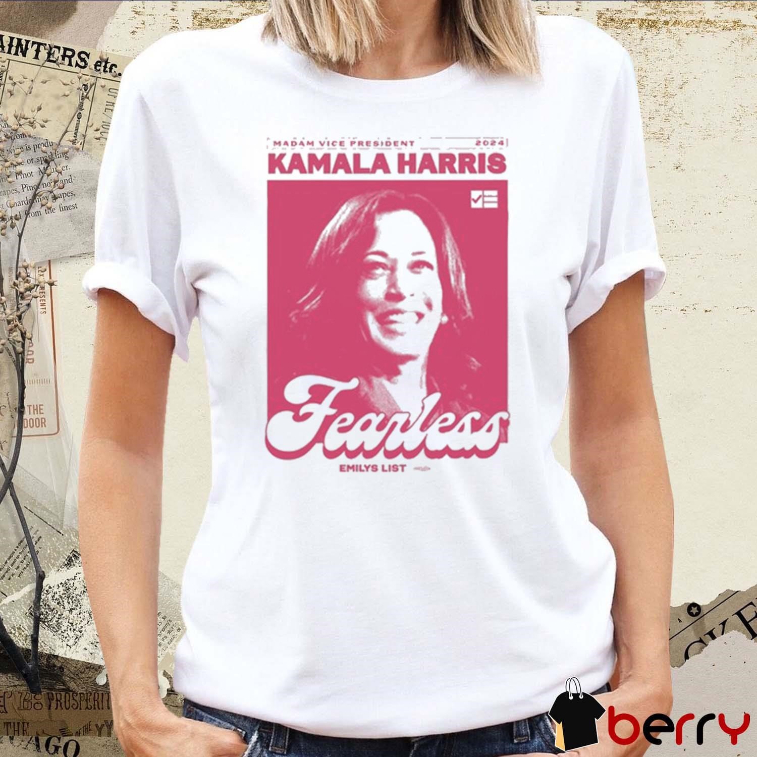 Official Madam Vice President Kamala Harris Fearless Emily's List 2024 ...