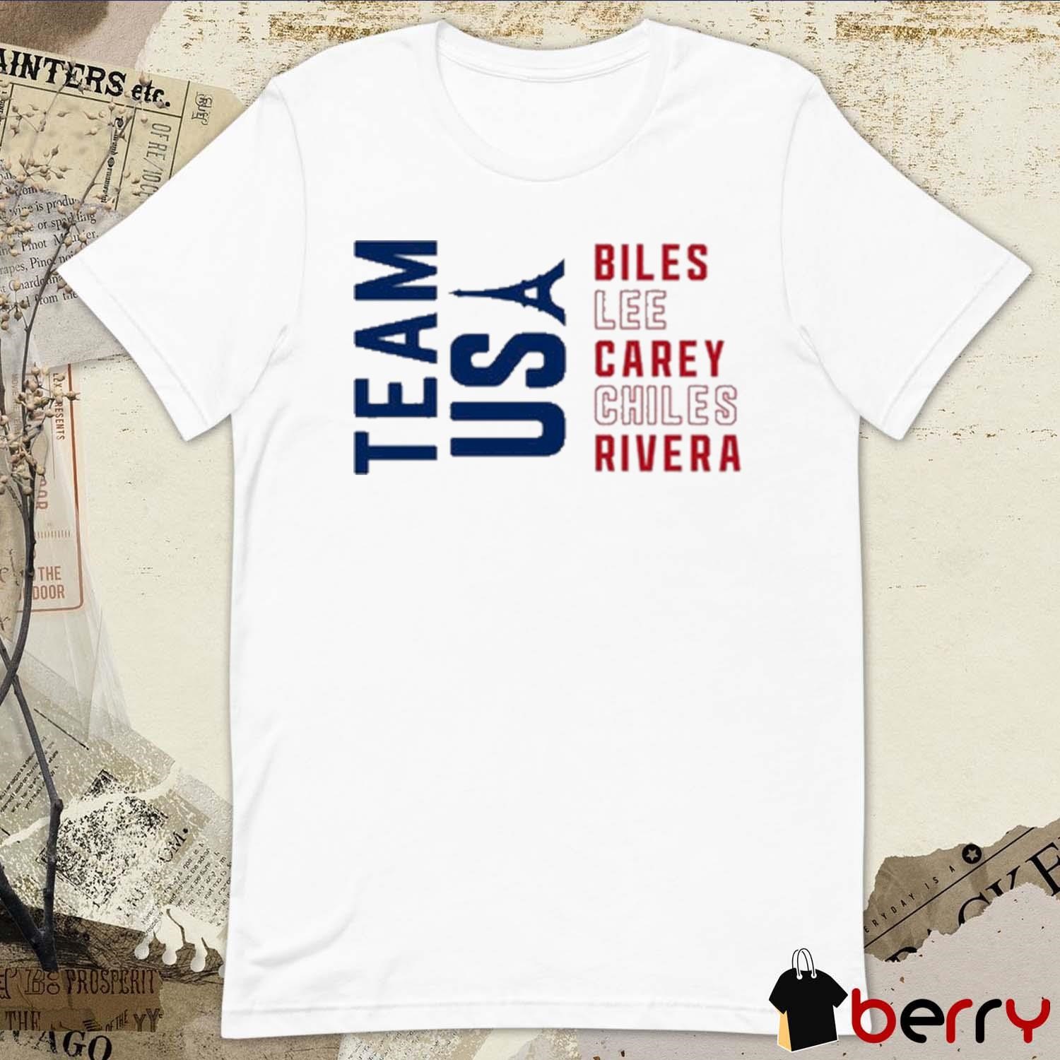 Official Team Usa Biles Lee Carey Chiles Rivera t-shirt, hoodie ...