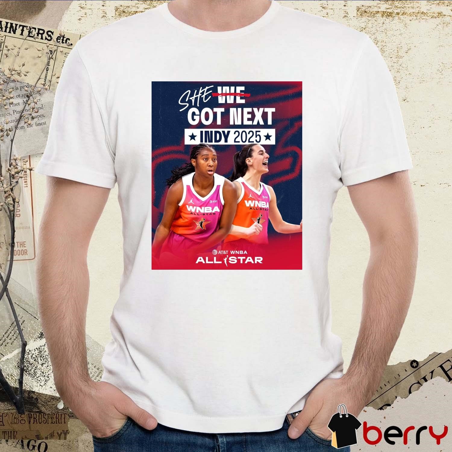 Official Caitlin Clark She Got Next Indy 2025 All Star Poster t-shirt, hoodie, sweater, long ...