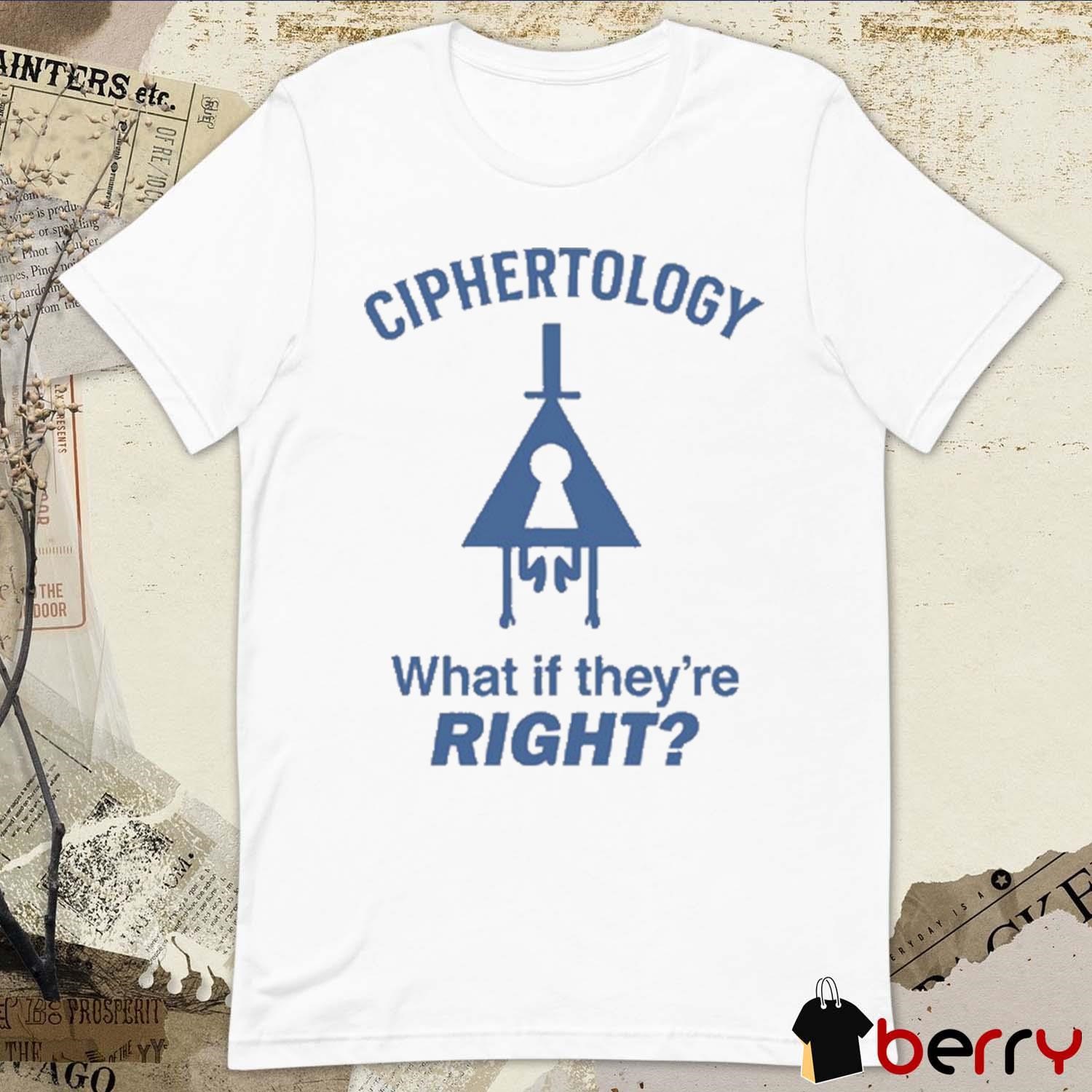 Official Ciphertology What If They're Right t-shirt, hoodie, sweater ...