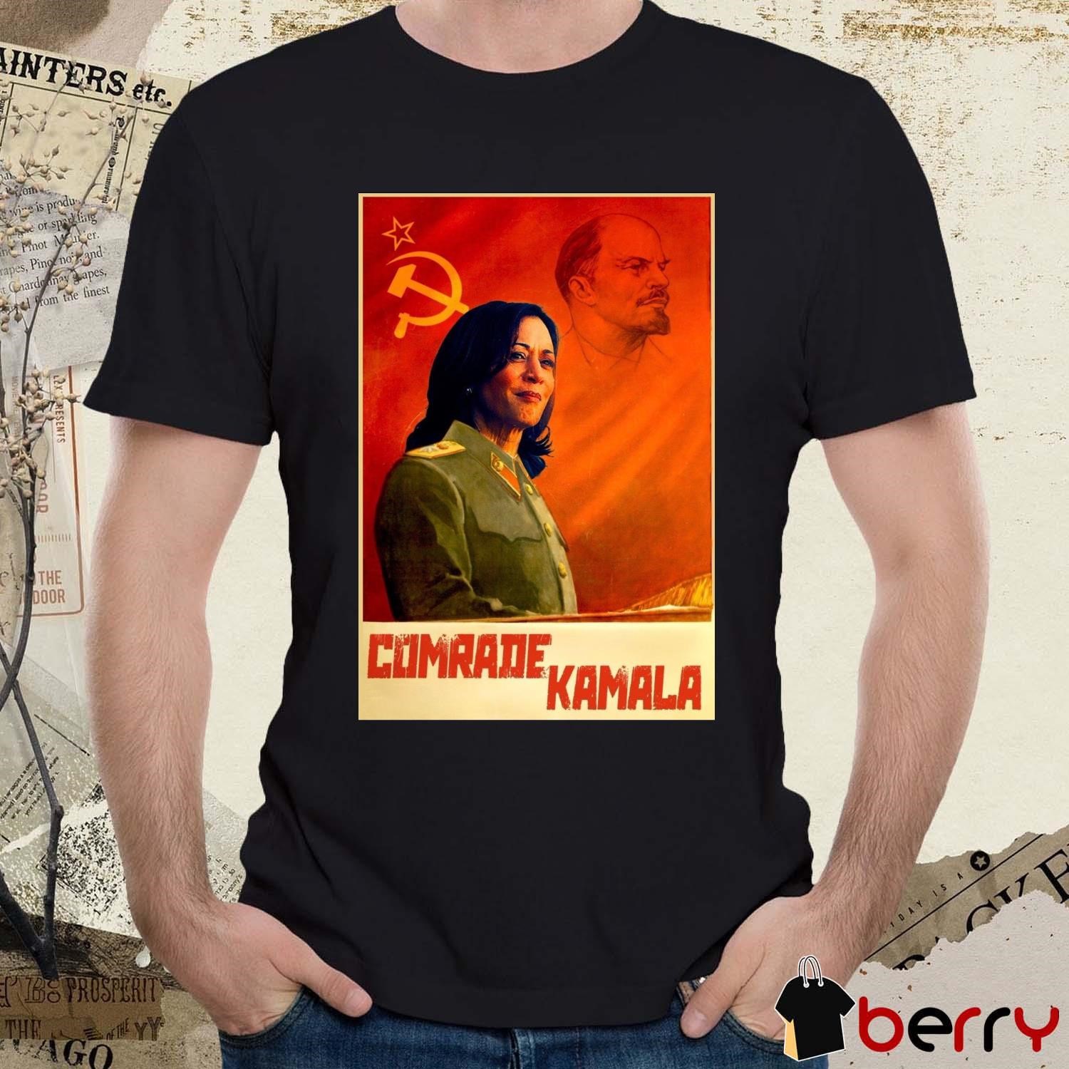Official Comrade Kamala Kamunism Vladimir Lenin Poster t-shirt, hoodie ...