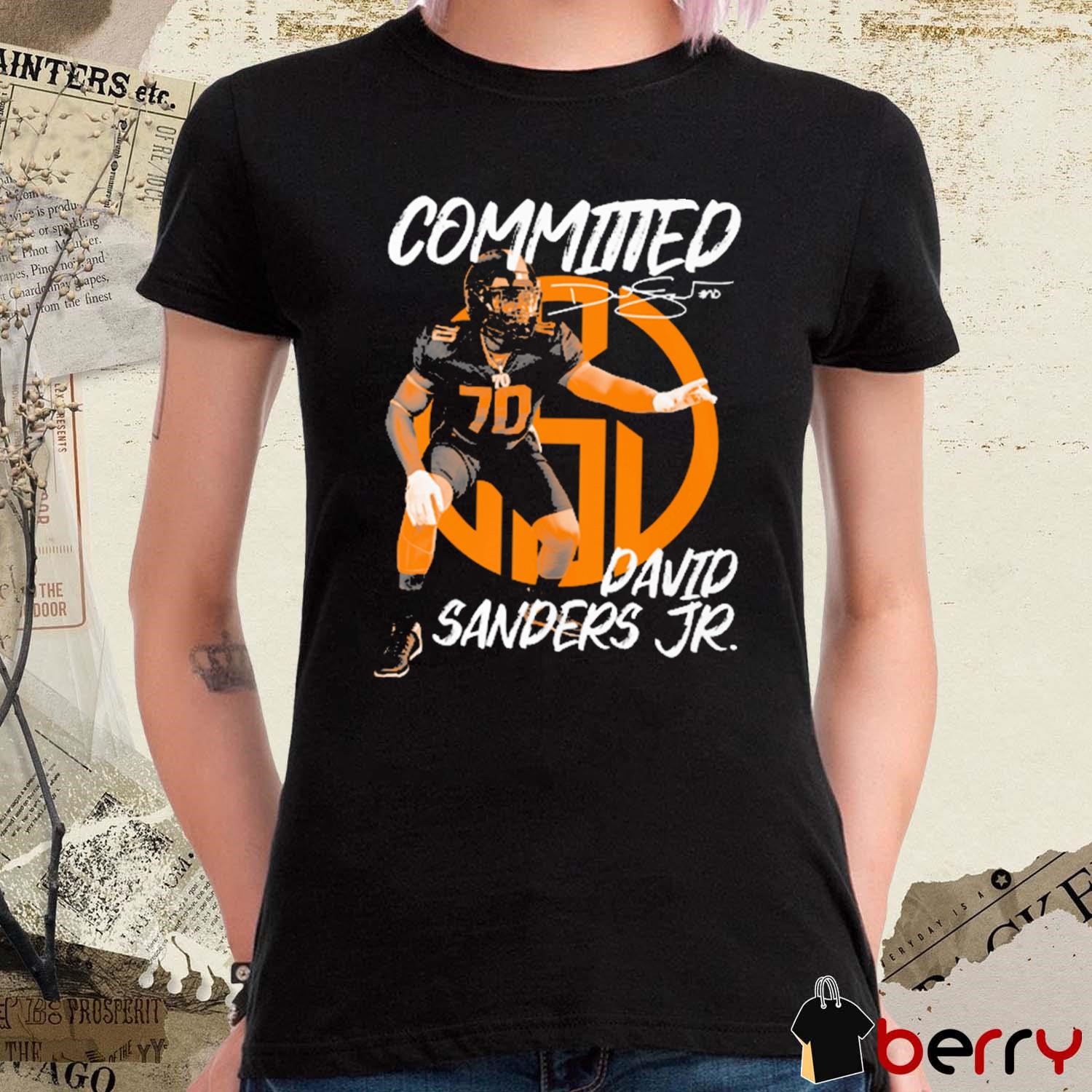 Official David Sanders Jr. Tennessee Vols #70 Commitied Signature ...