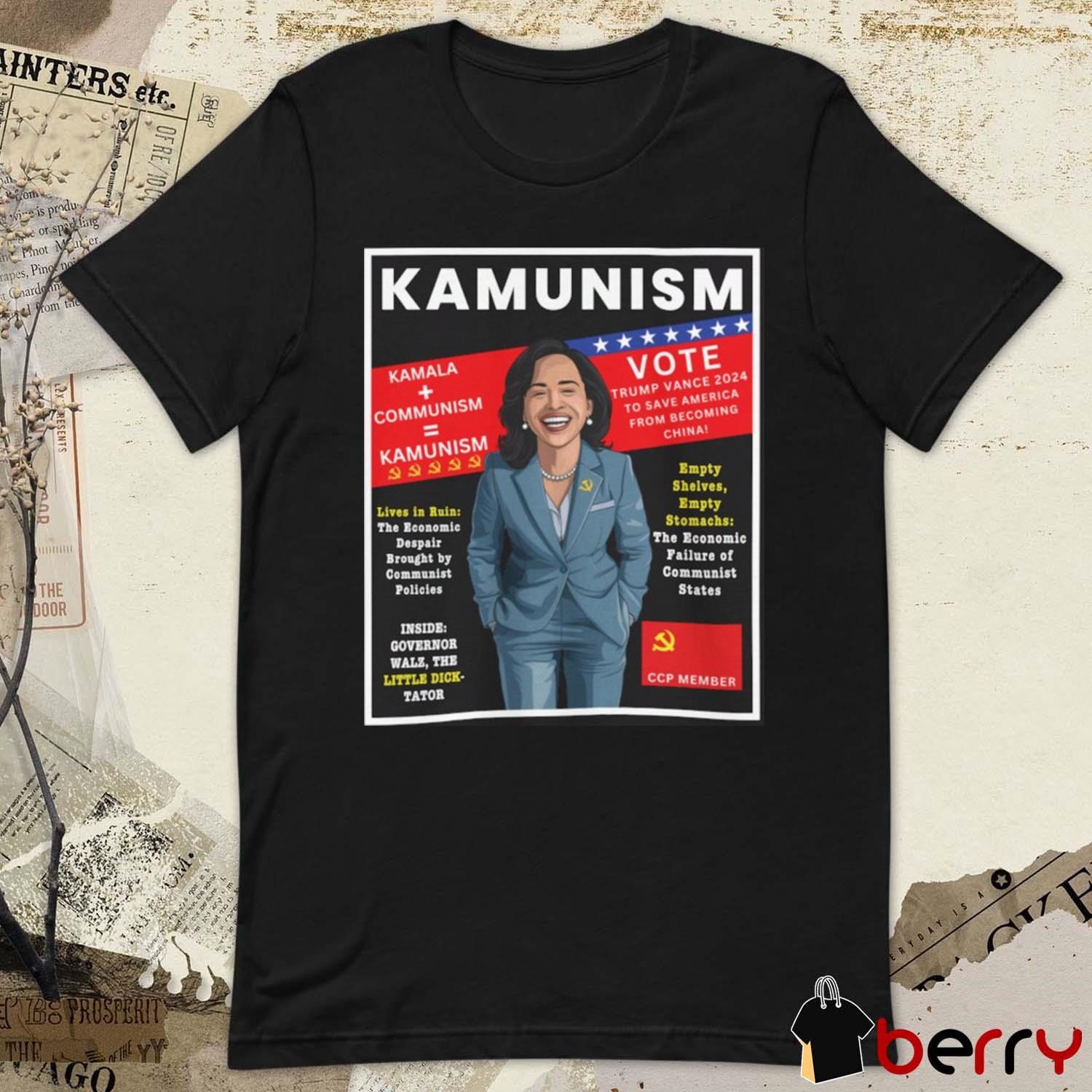 Official Kamala + Communism = Kamunism - Magazine Cover t-shirt, hoodie ...