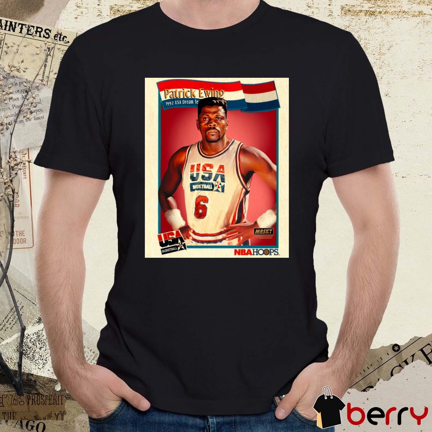 Official Patrick Ewing 1992 USA Basketball Dream Team Poster Painting t-shirt, hoodie, sweater ...