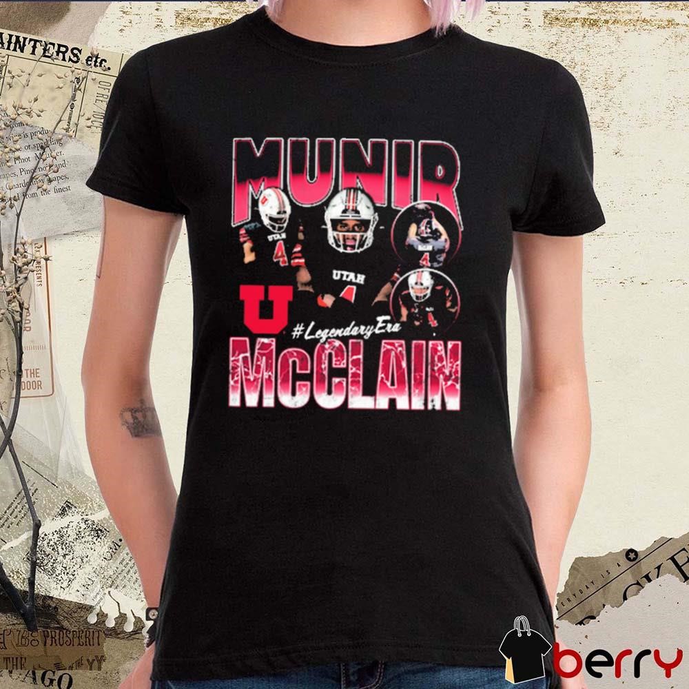 Official Munir McClain Utah Utes Legendary Era Graphic t-shirt, hoodie ...