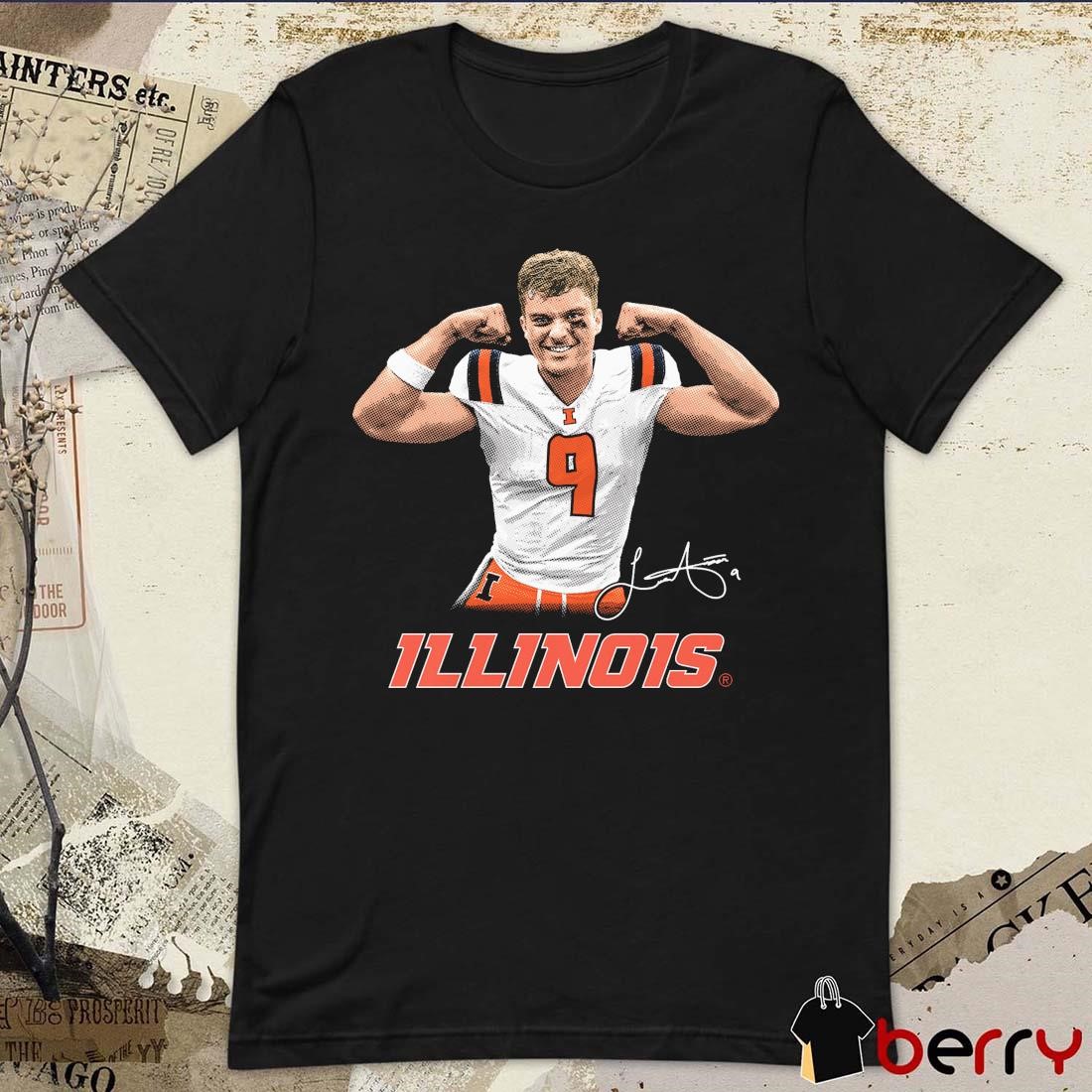 Official Luke Altmyer Illinois Fighting Illini Flex Signature t-shirt, hoodie, sweater, long ...