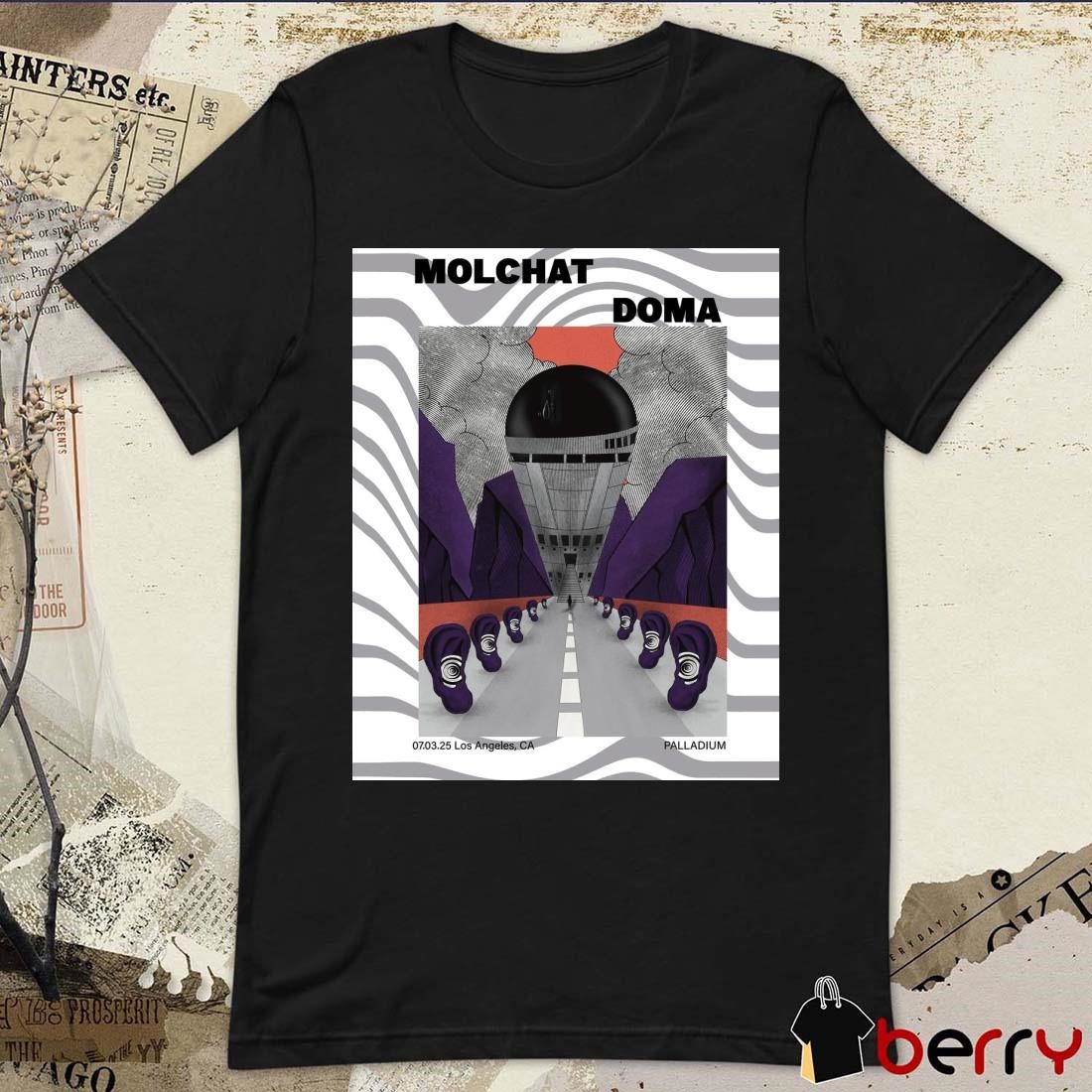 Official Poster Molchat Doma March 7 2025 Palladium In Los Angeles CA t-shirt, hoodie, sweater ...