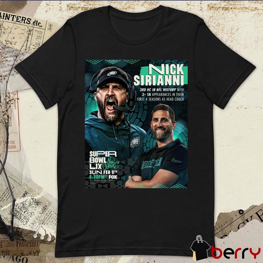 Official Poster Philadelphia Eagles Coach Sirianni 3rd HC In NFL ...