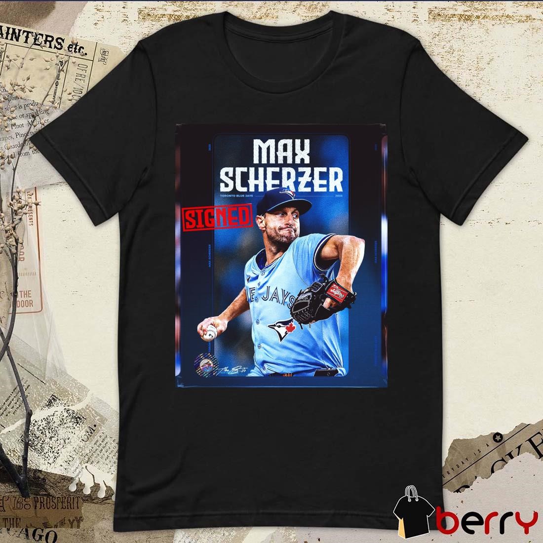 Official Poster Toronto Blue Jays MLB Baseball Signed Max Scherzer To A ...