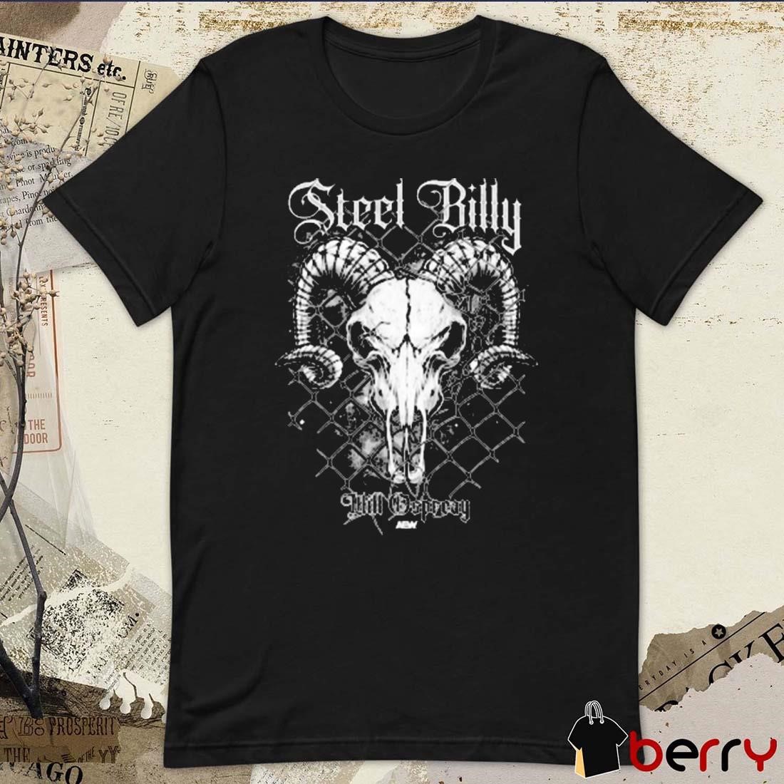 Official 2025 Will Ospreay - Steel Billy AEW Revolution Graphic t-shirt ...