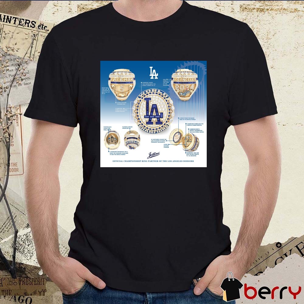 Official Championship Ring Partner Of The Los Angeles Dodgers Sunburst ...