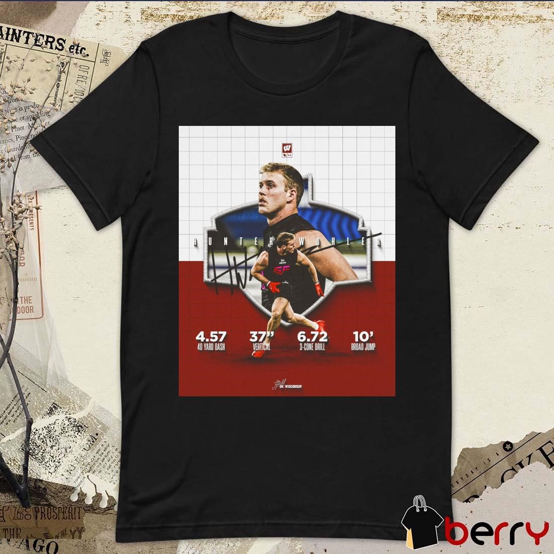 Official Poster Wisconsin Badgers Football Hunter Wohler 2025 NFL ...