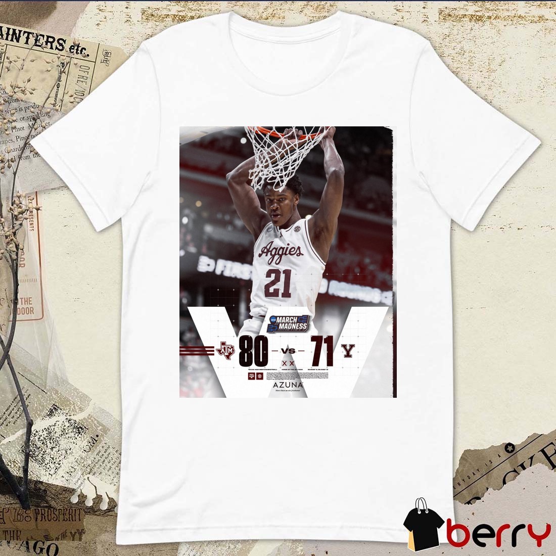 Official Texas A&M Aggies Vs Yale Bulldogs Final Score 80 - 71 NCAA ...