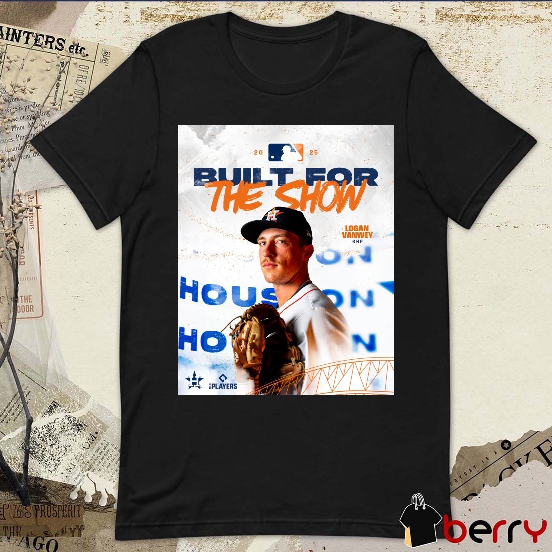 Official Houston Astros Baseball Logan VanWey RHP Built For The Show ...