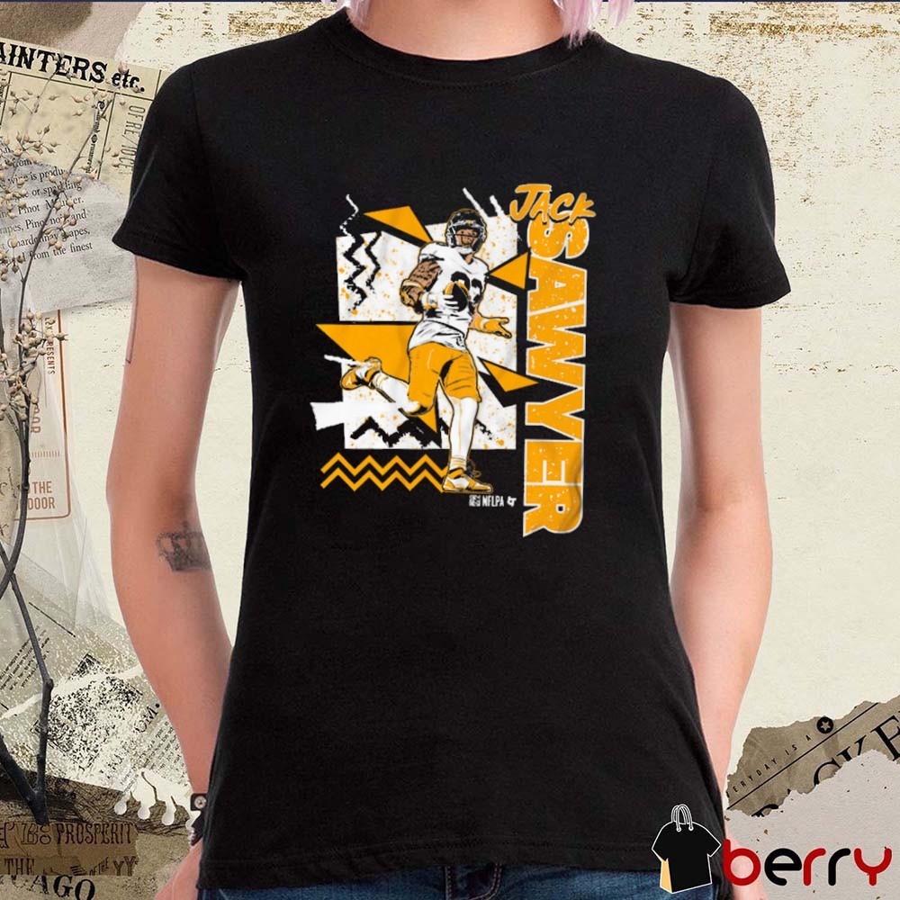 Official Jack Sawyer Pittsburgh Steelers 90s Style 2025 NFL Draft t ...