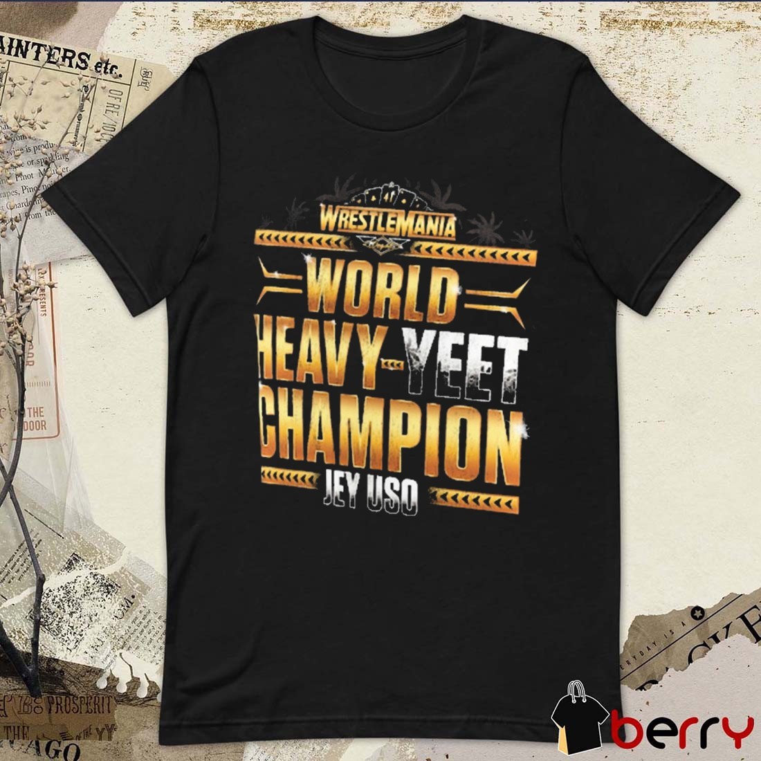 Official Jey Uso WrestleMania 41 Winner World Heavy Yeet Champion WWE ...