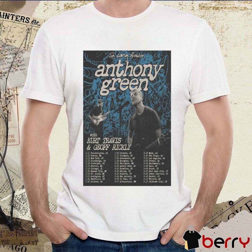 Official Poster Anthony Green So long Avalon Tour 2025 With Kurt Travis ...