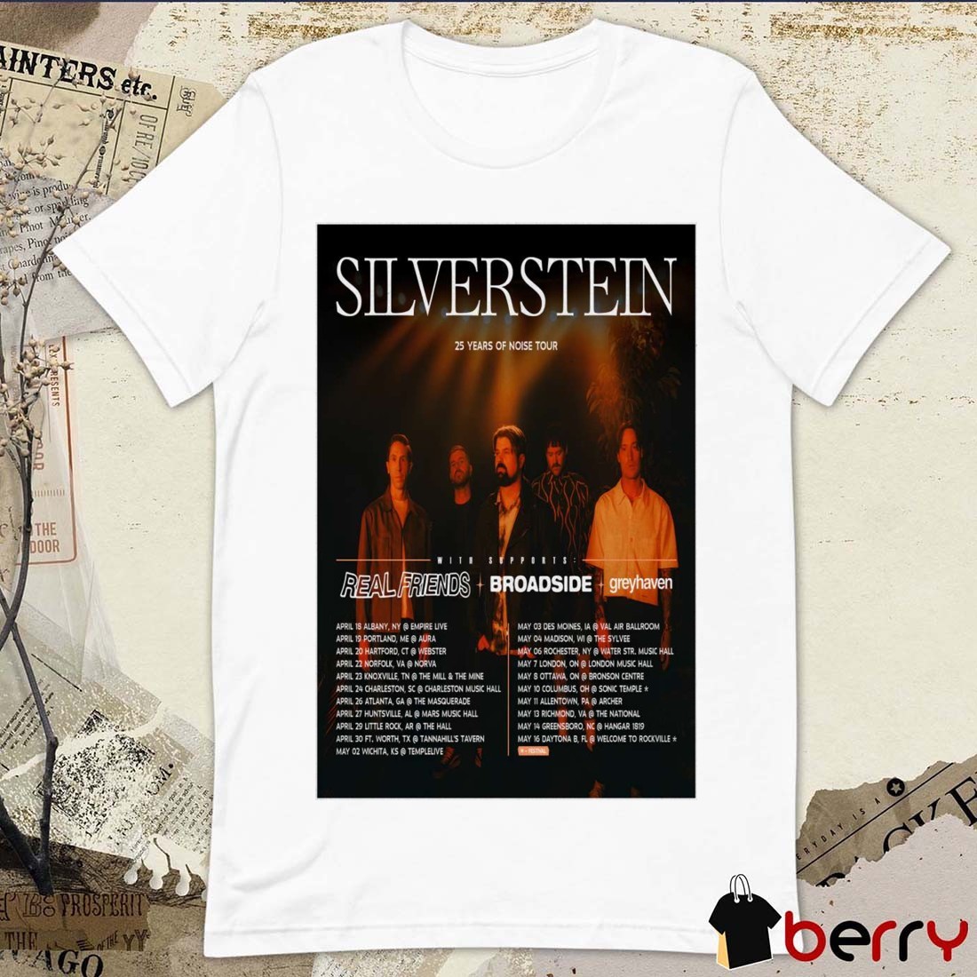 Official Poster Silverstein 25 Years Of Noise Tour With Supports Real ...