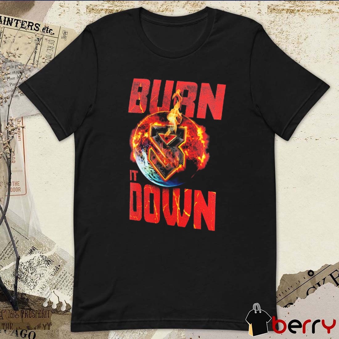 Official Seth Rollins Burn It Down WWE 2025 t-shirt, hoodie, sweater ...